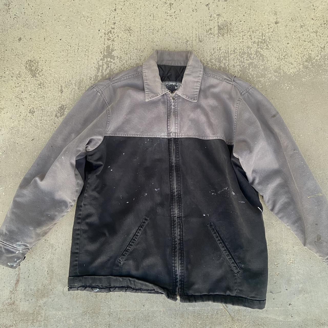 y2k vintage faded work jacket Pineapple connection... - Depop