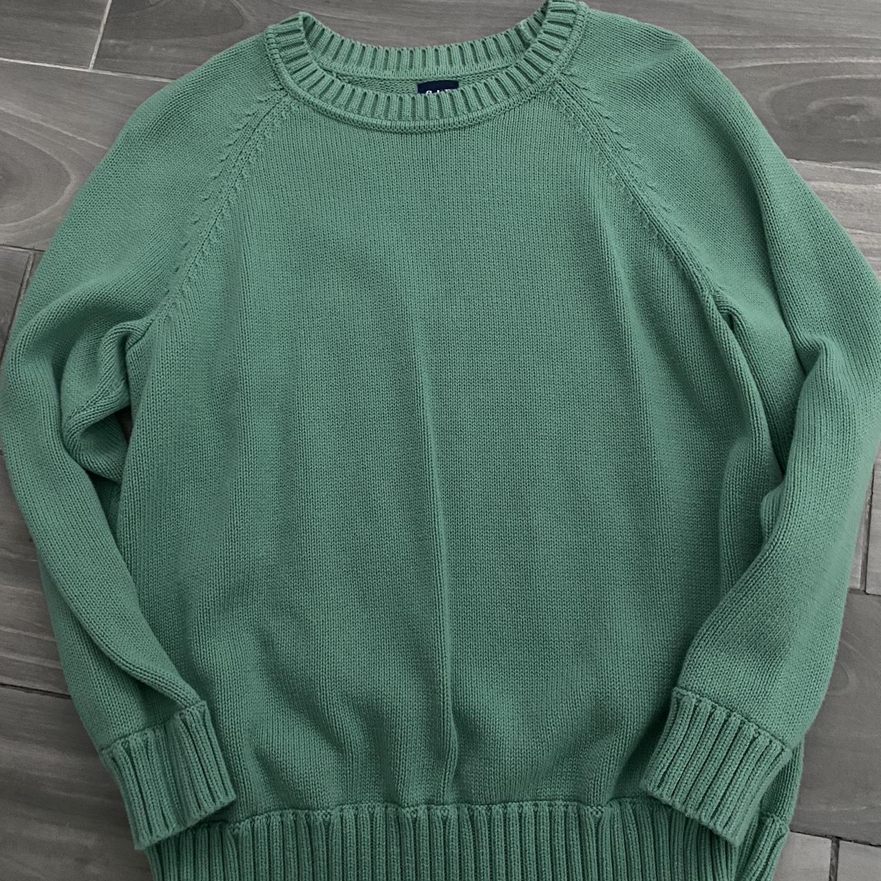green knit sweater from gap - Depop