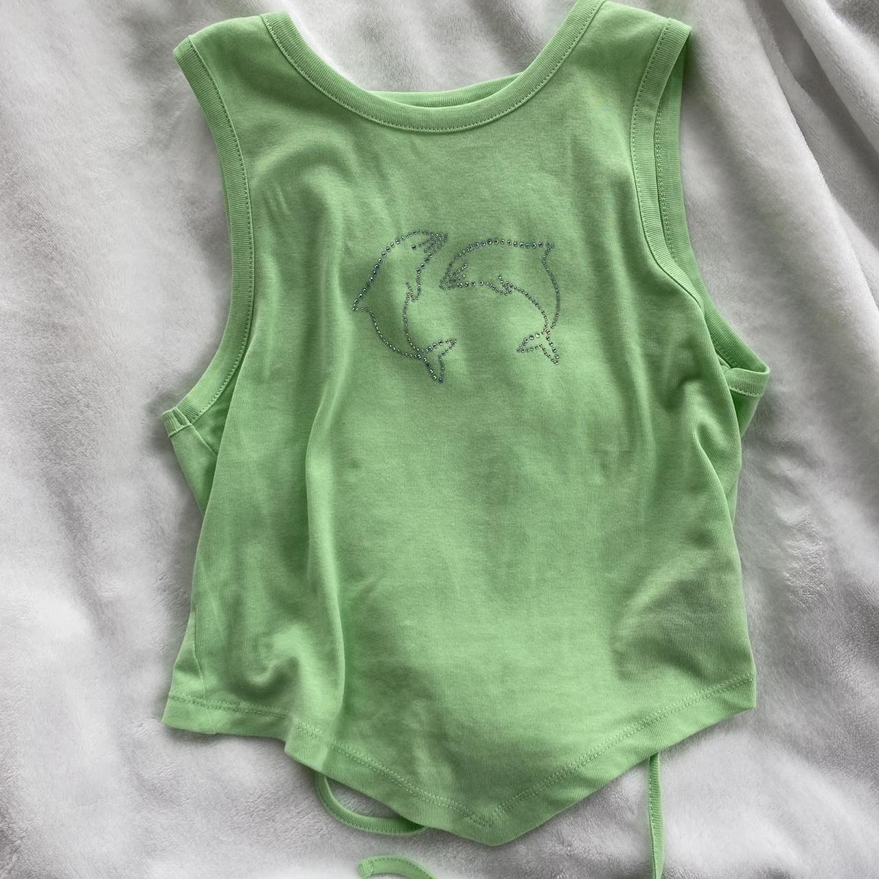 Urban Outfitters Rhinestone Dolphin Top Super cute... - Depop