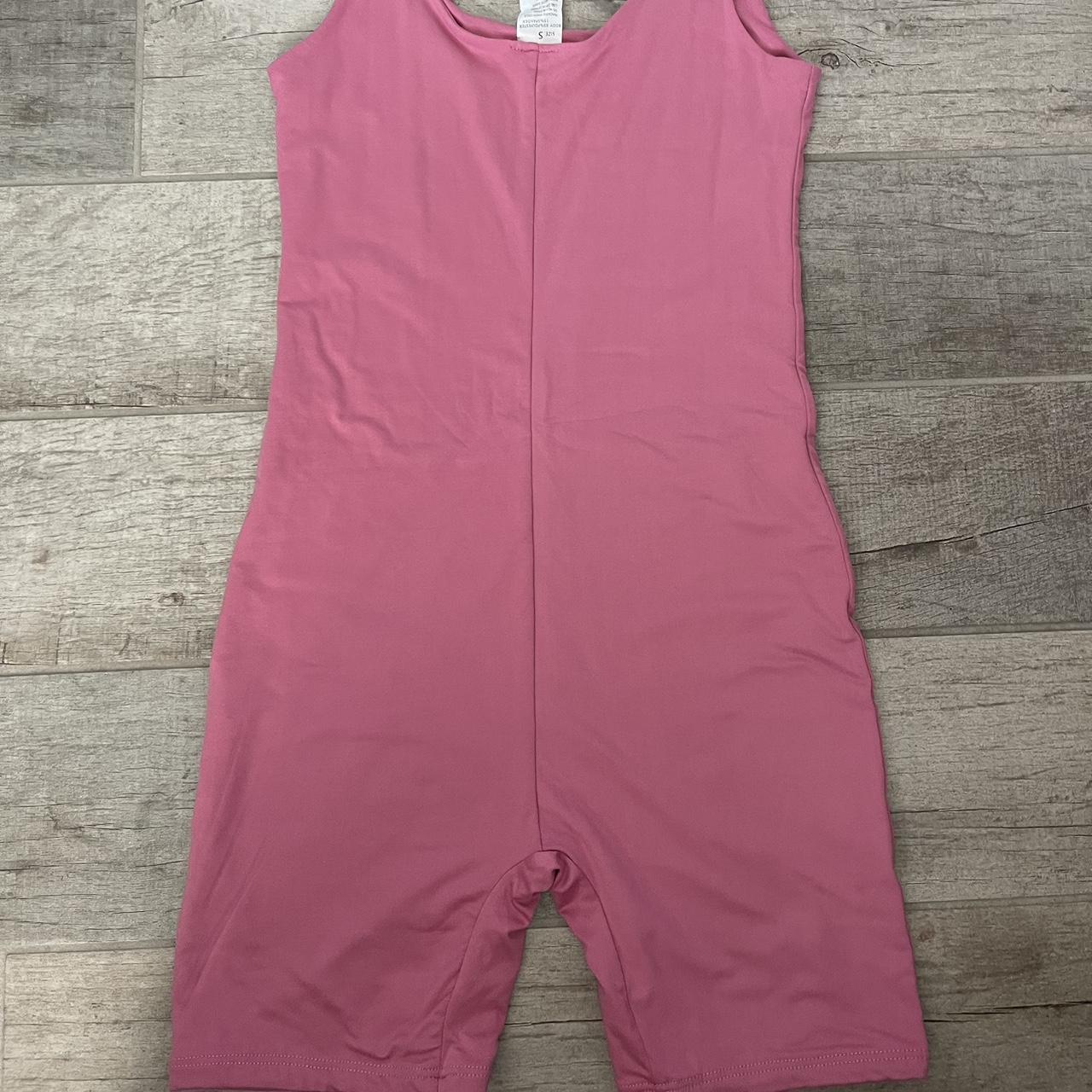 Pink Unitard - worn once for picture - size small -... - Depop