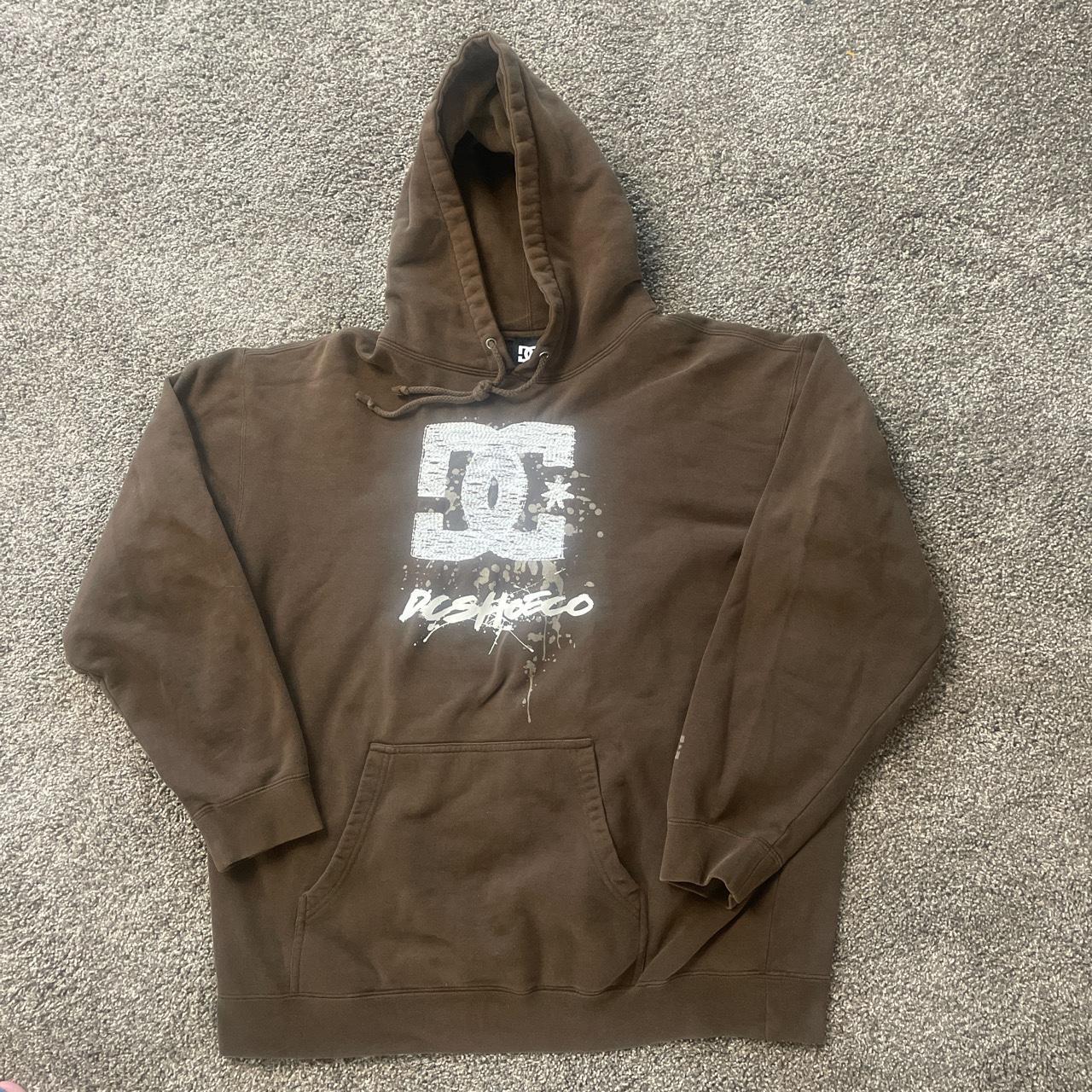 DC Shoes Men's Brown Hoodie | Depop