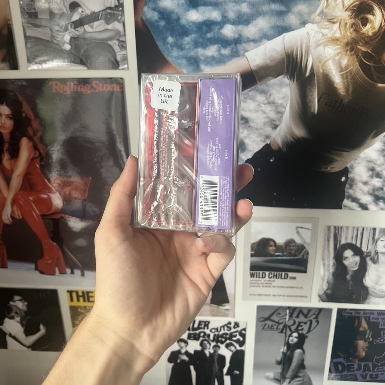 olivia rodrigo guts red alt cover cassette... - Depop