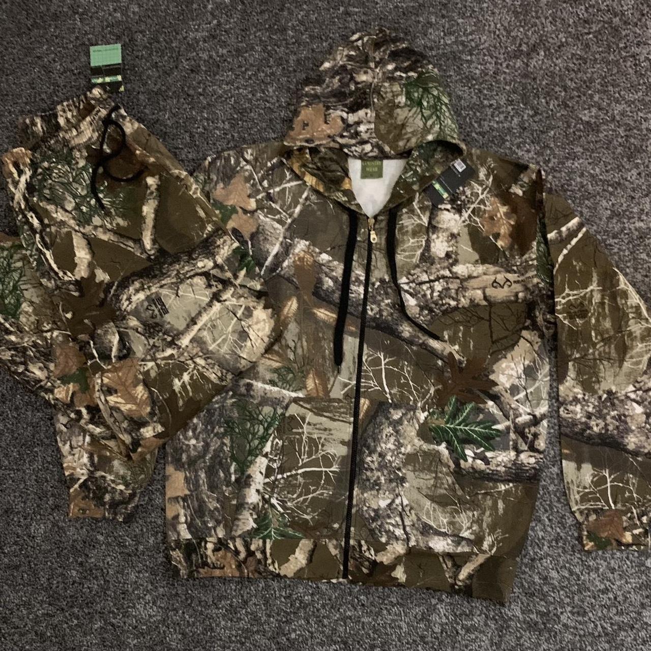 Men’s Real Tree Tracksuit in Forest Leaf Camo,... - Depop