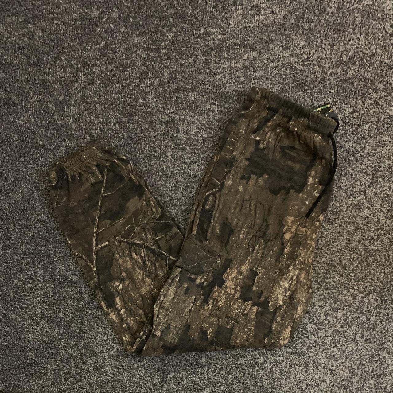 Unisex Real Tree Print Cargo/ Sweatpants with Forest... - Depop