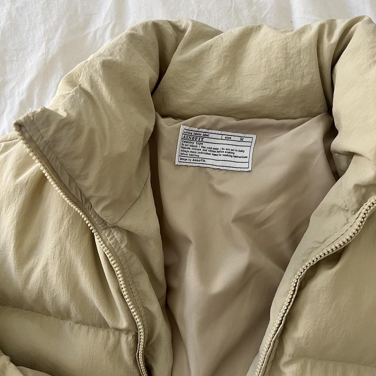 asnofit mens m down puffer jacket worn 2 times,... - Depop