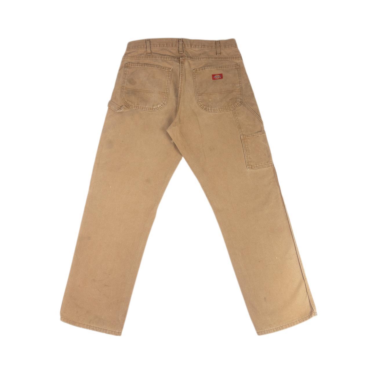 Dickies Khaki Carpenter Trousers Cargo Pants Work Depop