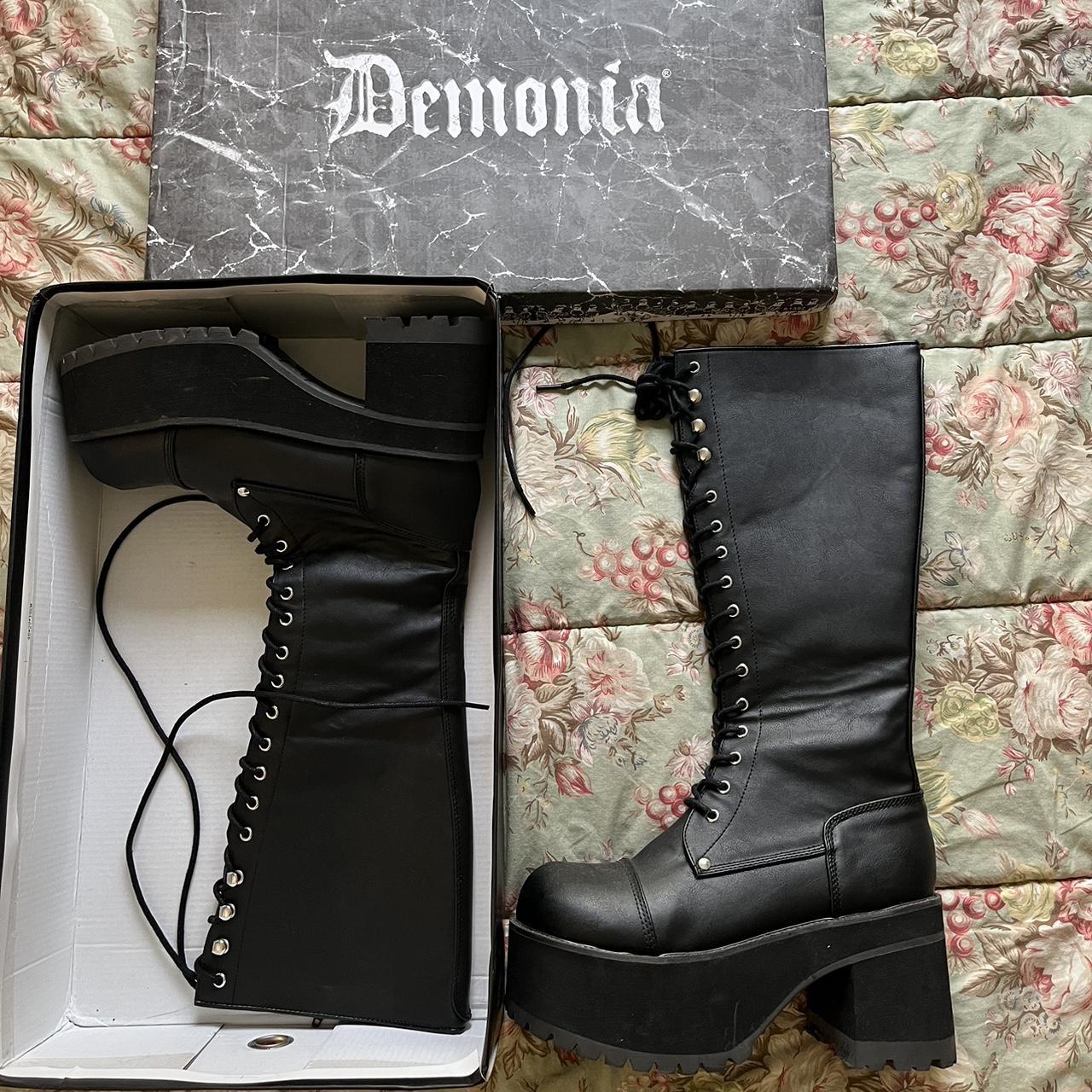 brand new demonia ranger 302 boots never worn,... - Depop