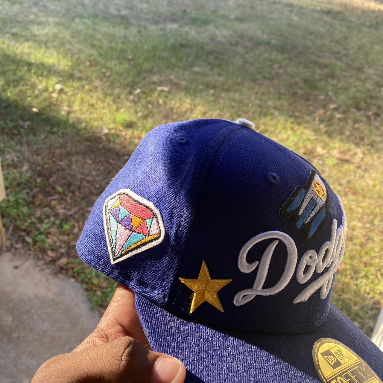 Custom LA Dodgers Fitted Hat size 7 5/8 #ladodgers... - Depop