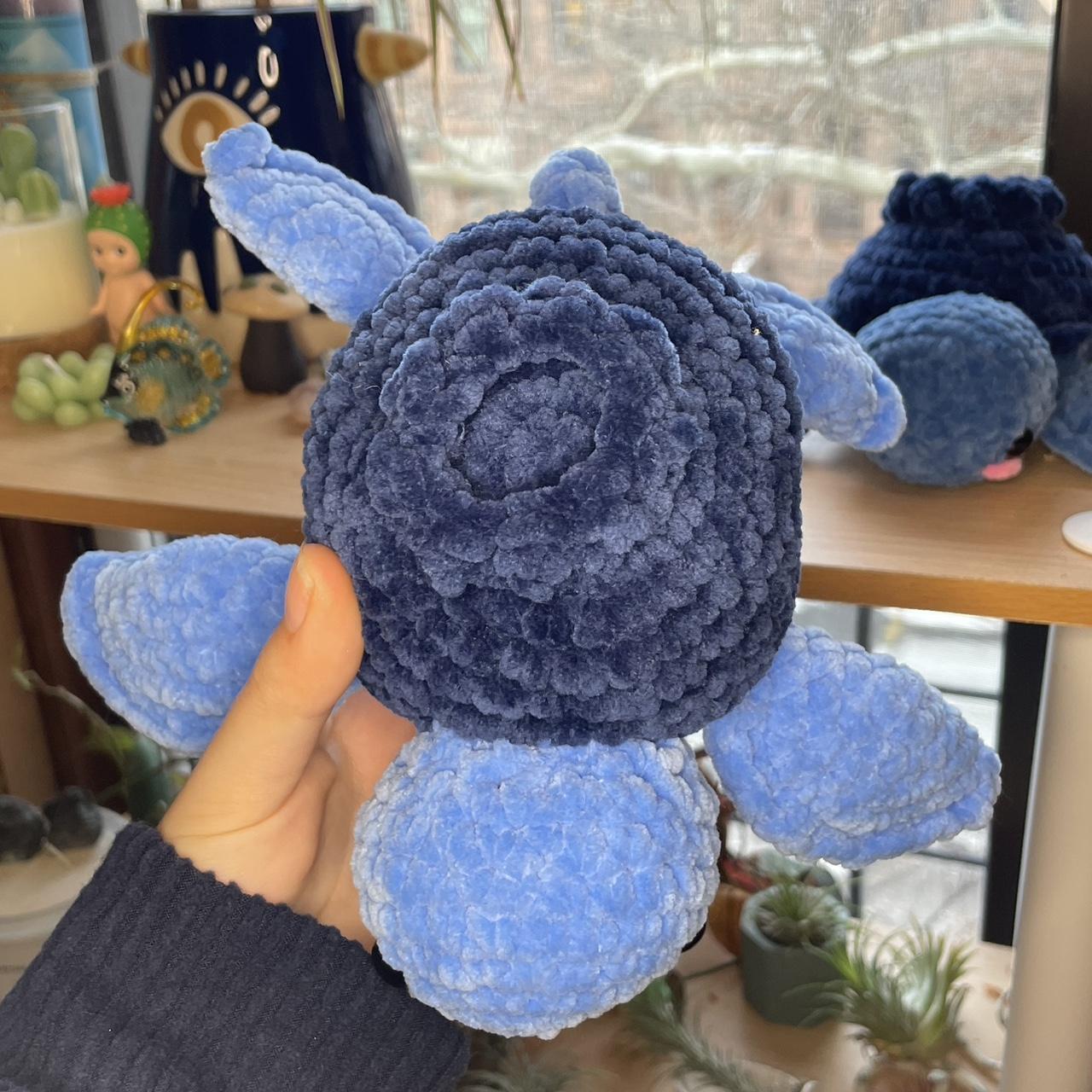 Blueberry turtle hand crocheted by me using premier... - Depop
