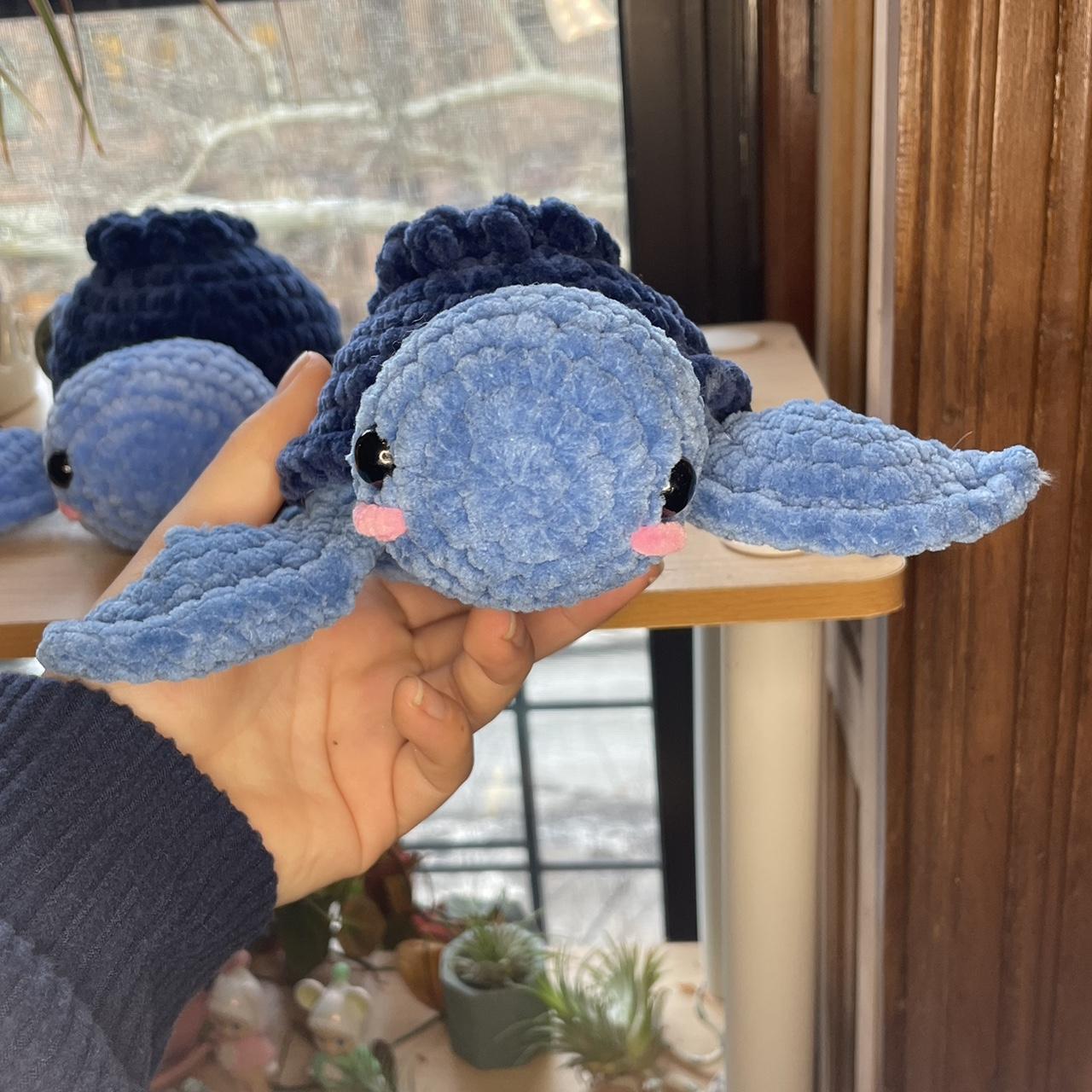 Blueberry turtle hand crocheted by me using premier... - Depop