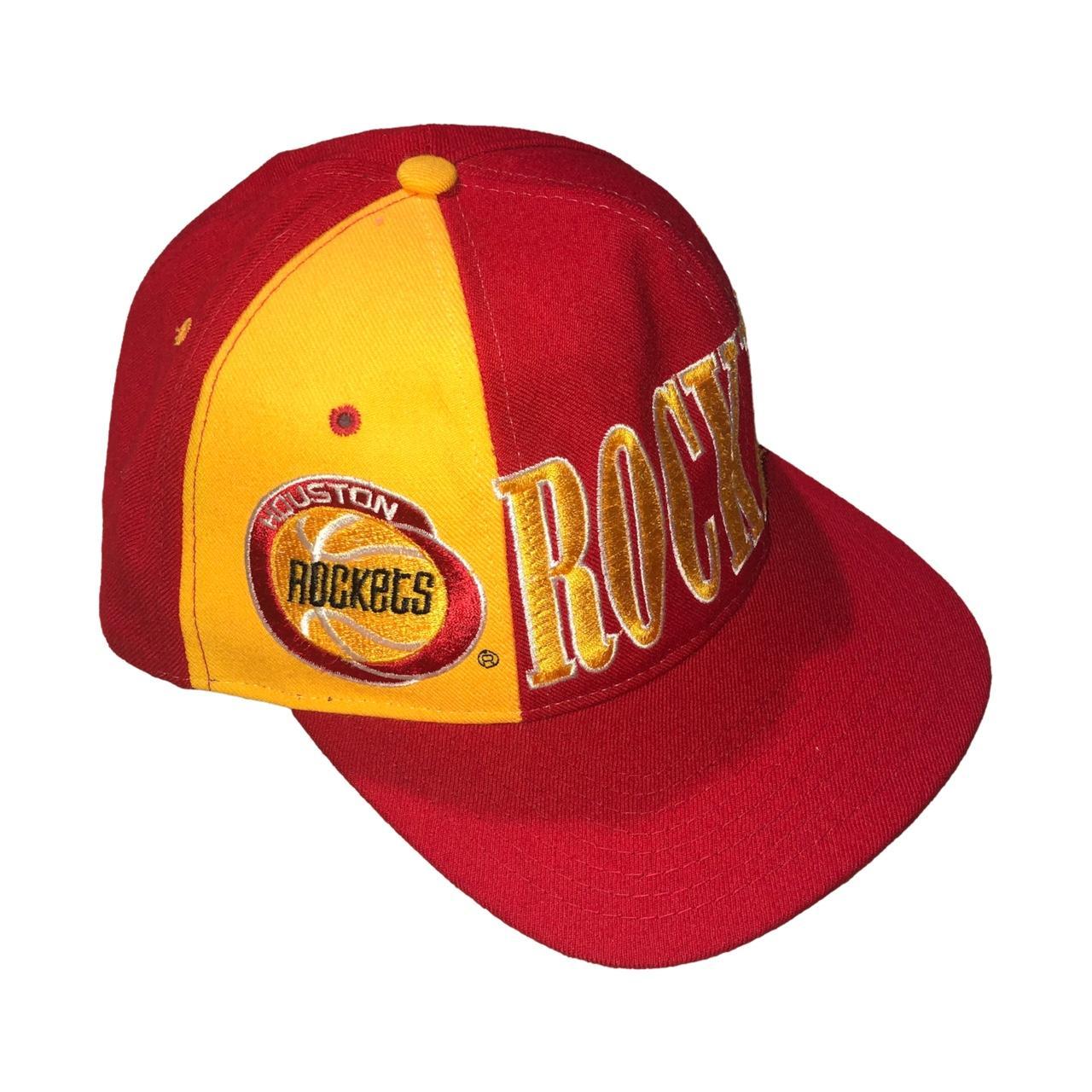 American Vintage Men's Red and Yellow Hat | Depop