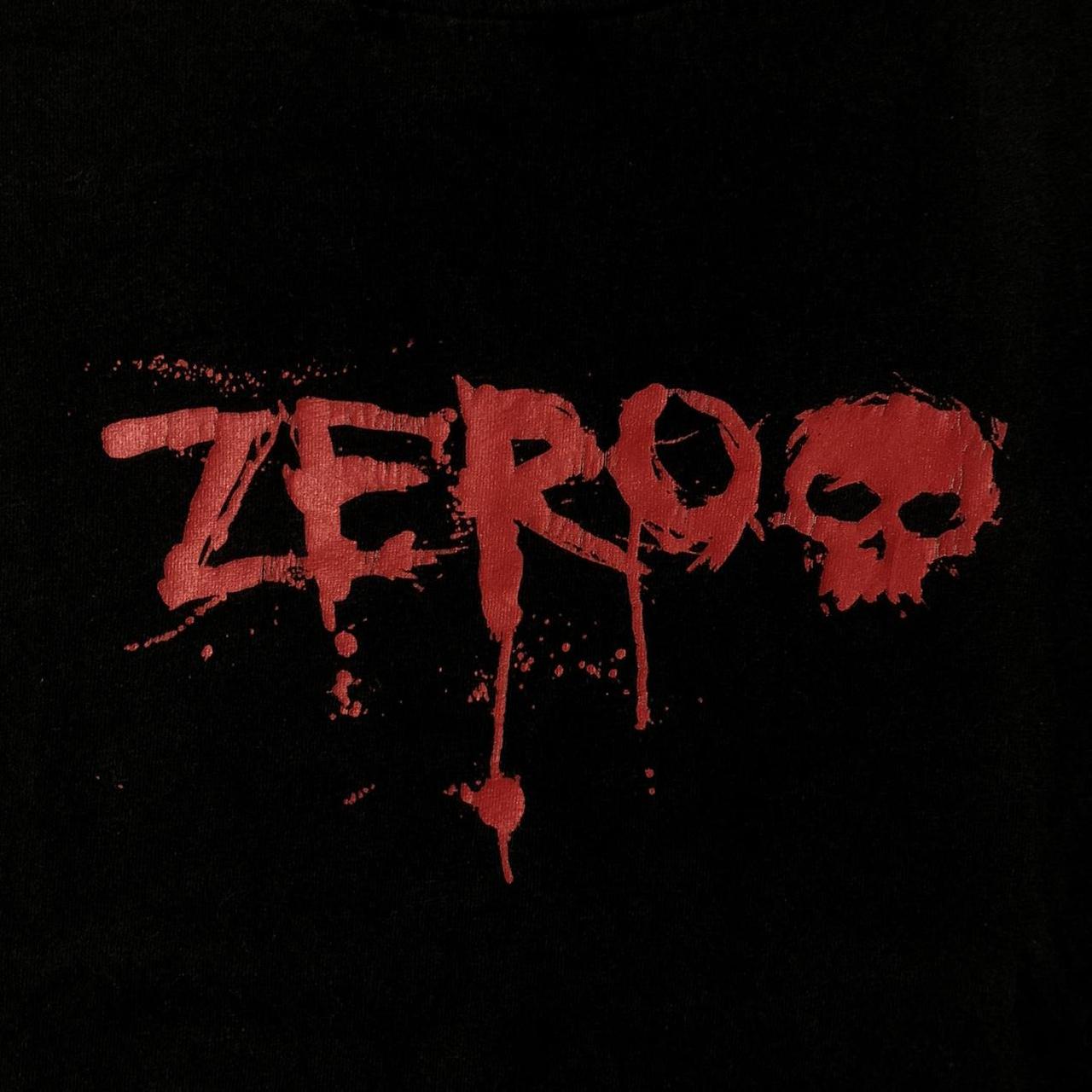Vintage Zero Skateboards Logo Tee Dated:... - Depop