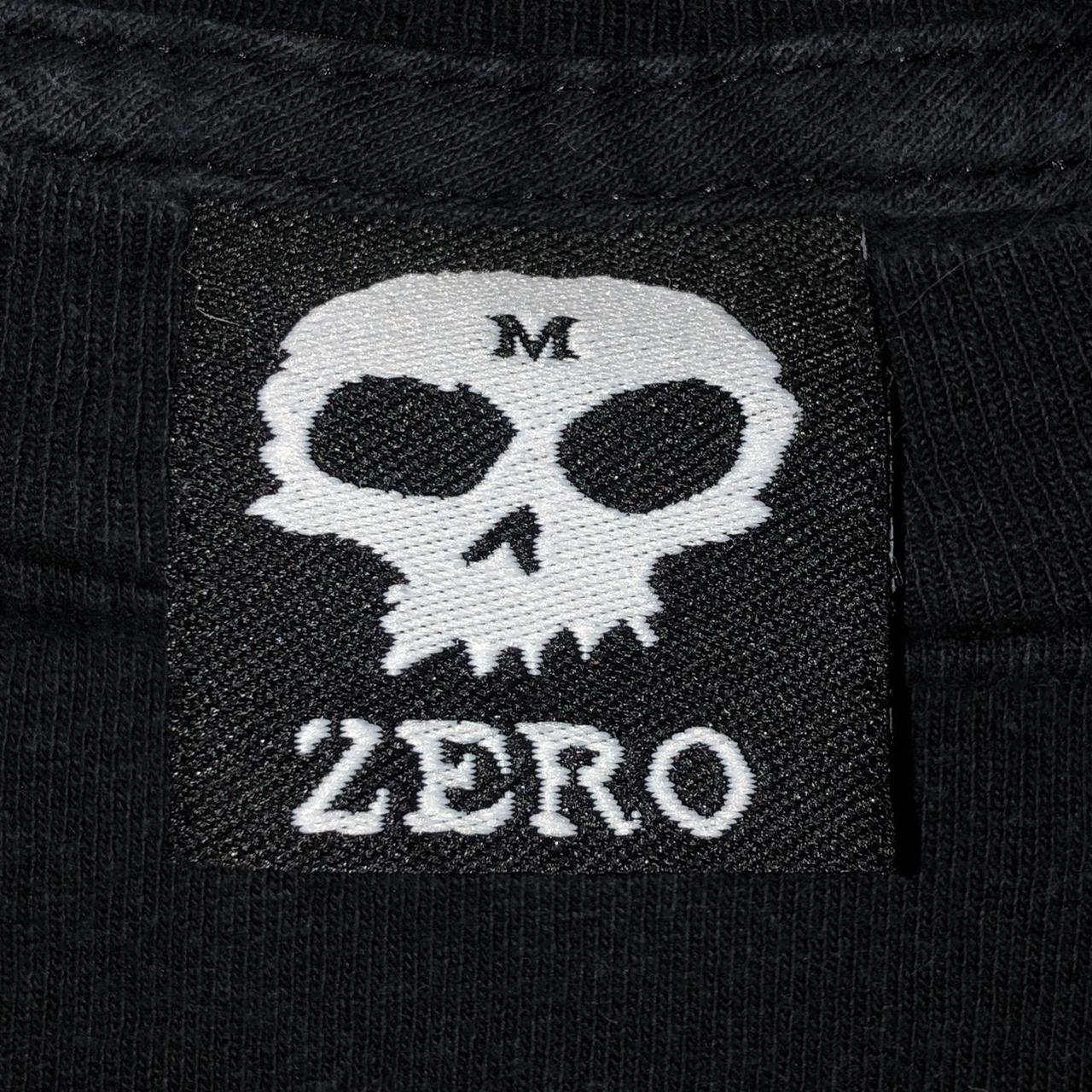 Vintage Zero Skateboards Logo Tee Dated:... - Depop