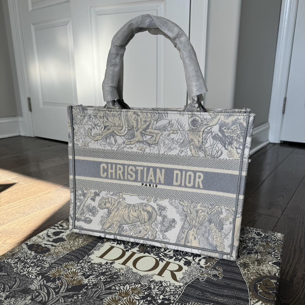 medium book tote in gray. Price reflects the... - Depop