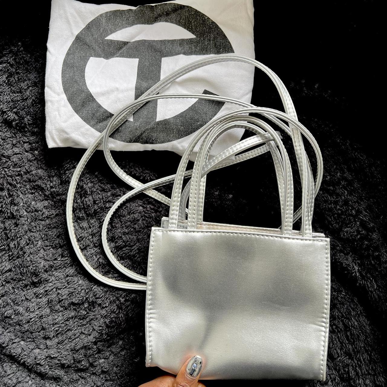 Telfar Women's Silver Bag | Depop