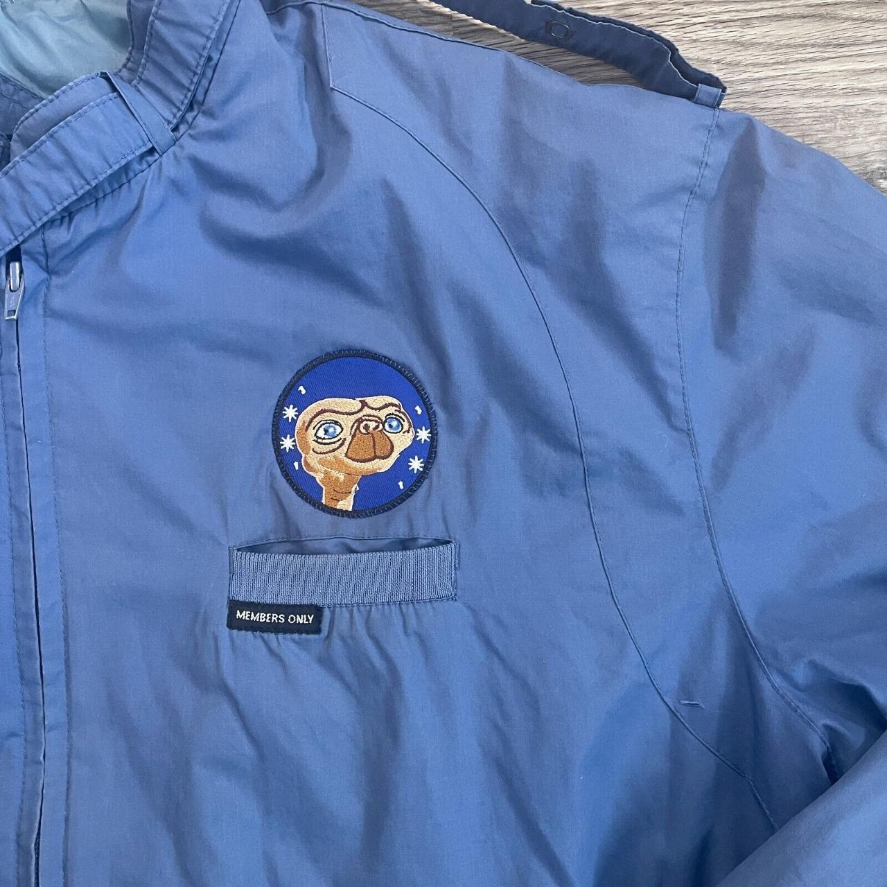 Vintage Retro 80s Upcycled Dark Blue Members Only... - Depop