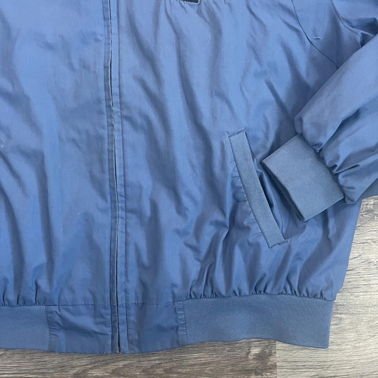 Vintage Retro 80s Upcycled Dark Blue Members Only... - Depop