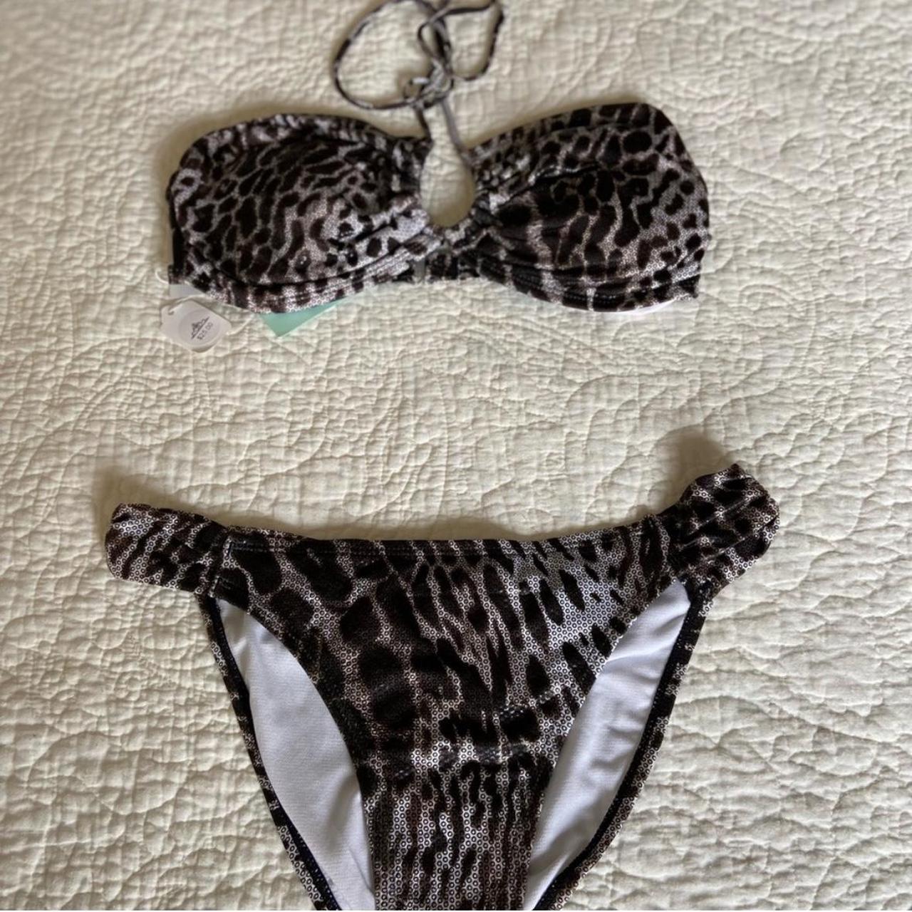 Cheeky two piece with removable padding. Fits sizes... - Depop