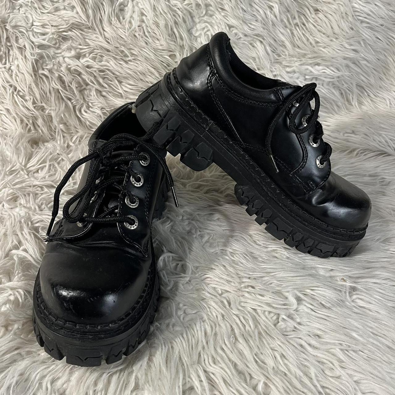 Vintage Bongo chunky platform Oxford boots. Good... - Depop