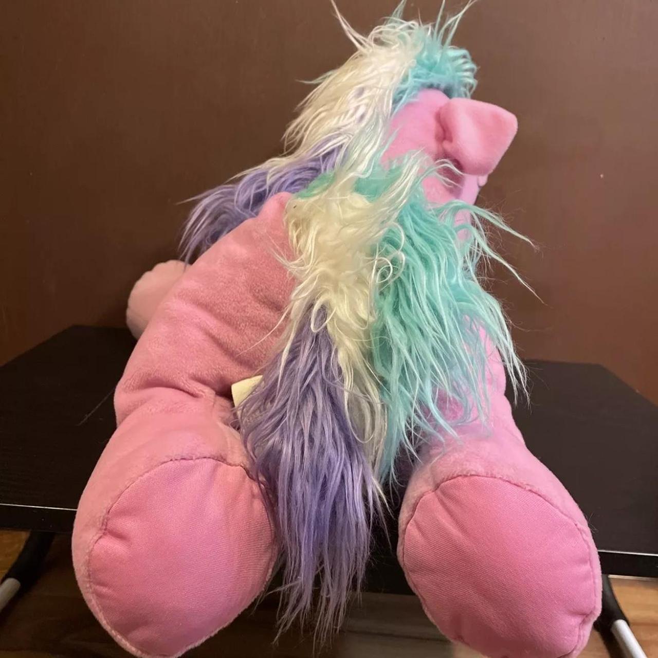 Vtg G3 My Little Pony JUMBO Plush TOOLA ROOLA Pink... - Depop