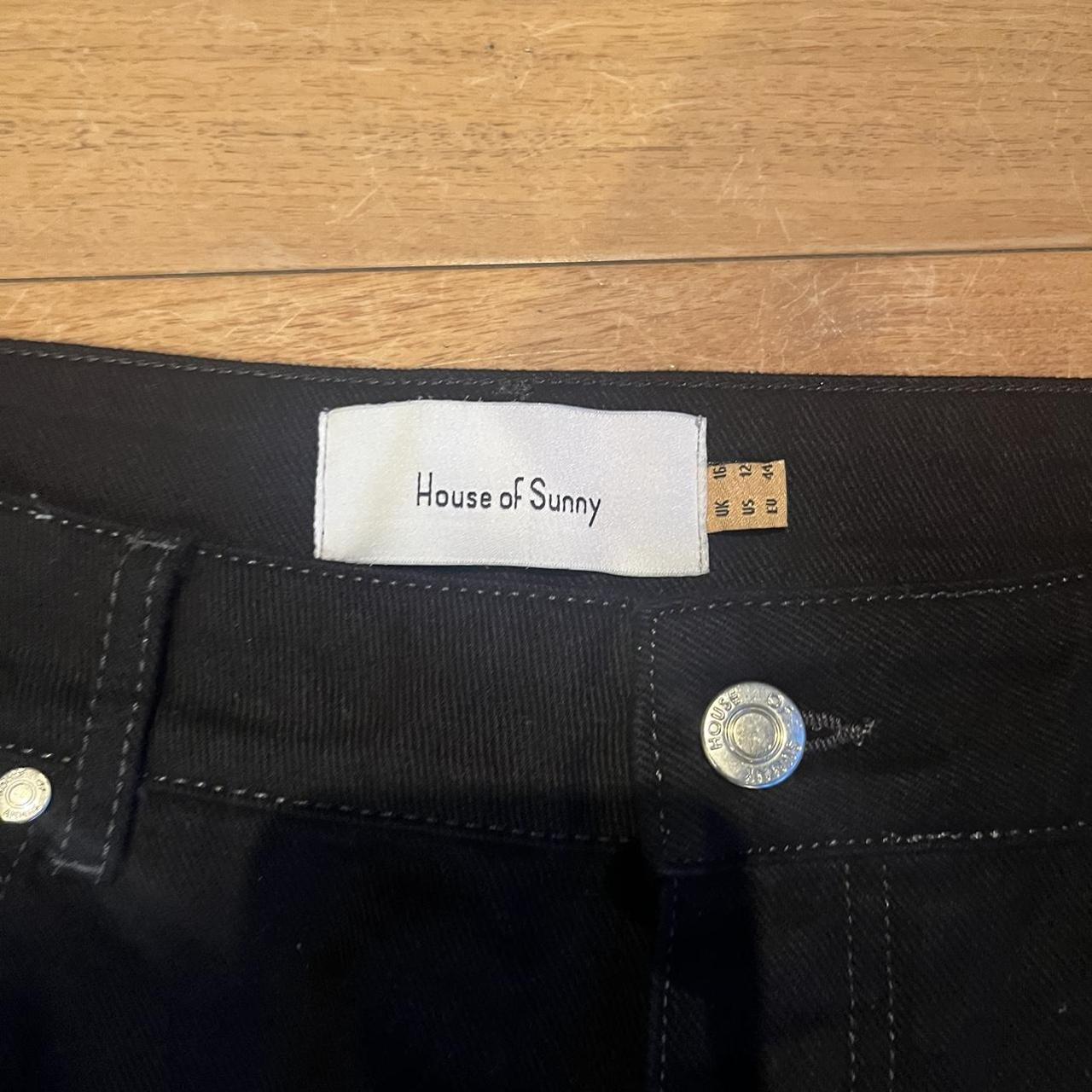 House of sunny black star carpenter jeans Size 16,... - Depop