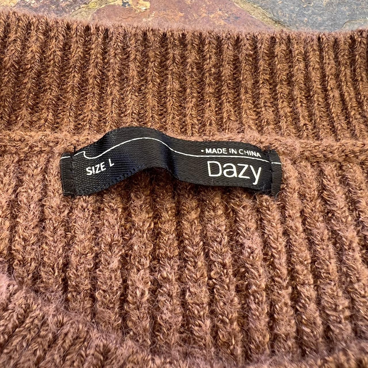 A Dazy knit sweater 100% cotton Length: 26.6 inch,... - Depop