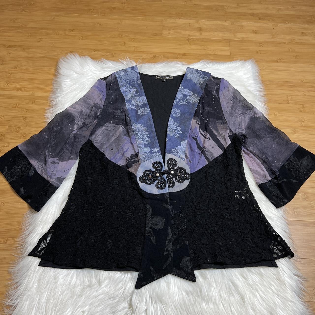 Brand Violet Kay Lined Kimono Jacket. Shoulder... - Depop