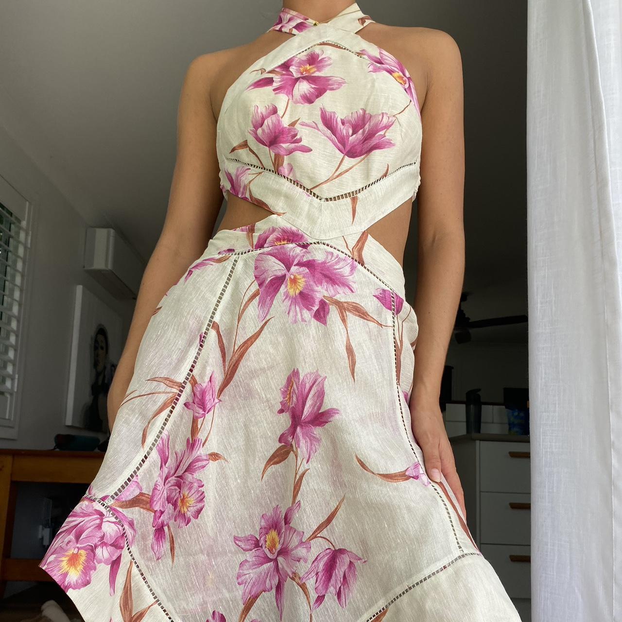 Zimmermann sample corsage halter neck dress Size 0 - Depop