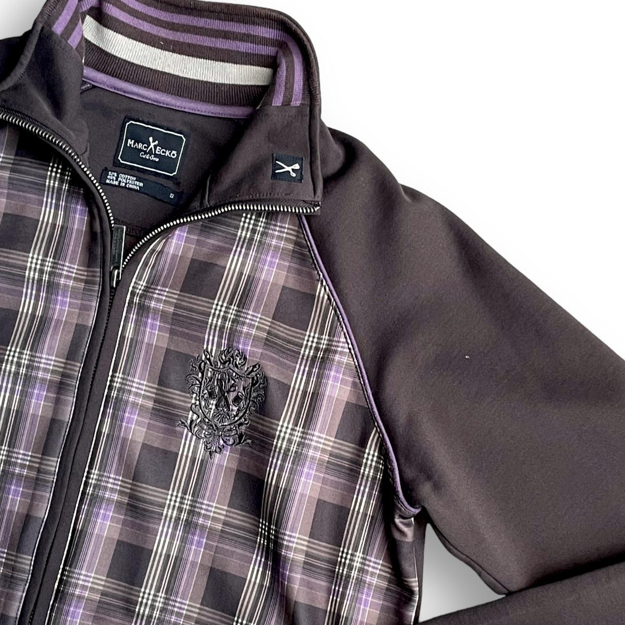 Y2k 2000’s Marc Ecko Tracksuit Jacket. Brown and... - Depop