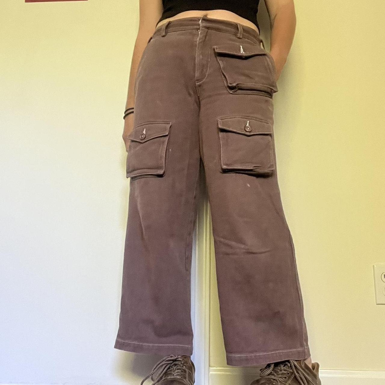 SCRT purple (ish) cropped cargo pants. ~$180... | Depop