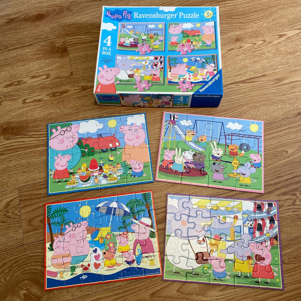 Peppa pig ravensburger puzzles (4 in the... - Depop