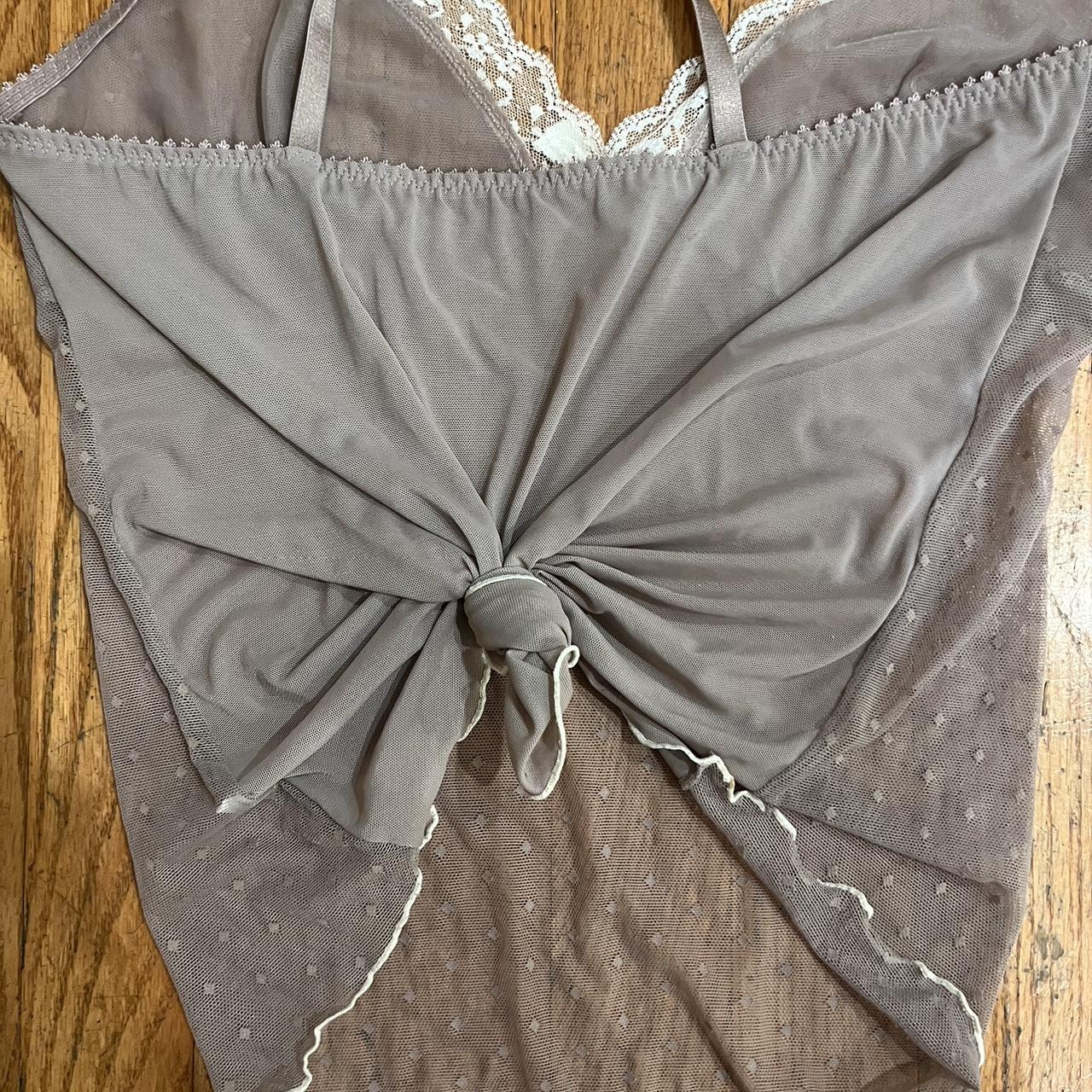 y2k mesh cami top with lace detailing. Tigger in the... | Depop