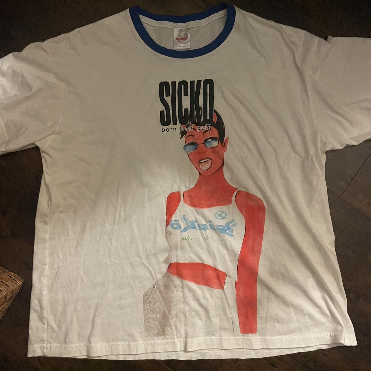 Sicko born from pain shirt never worn brand new... - Depop