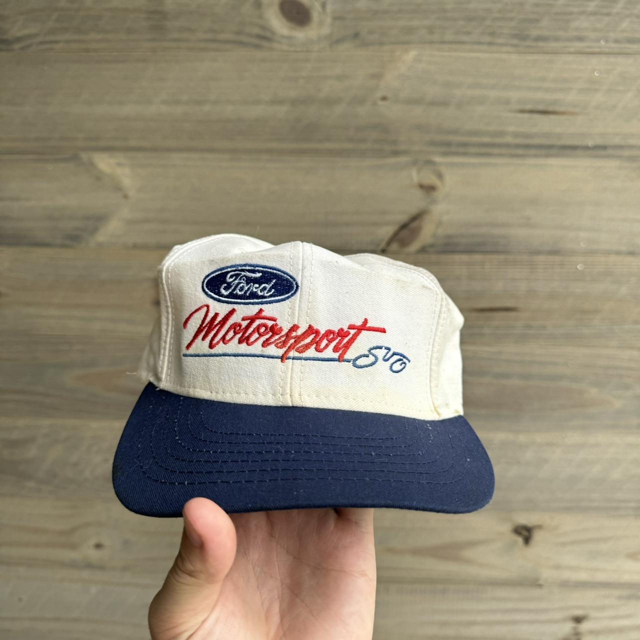 Vintage 90s Ford Motorsport Racing SnapBack... - Depop
