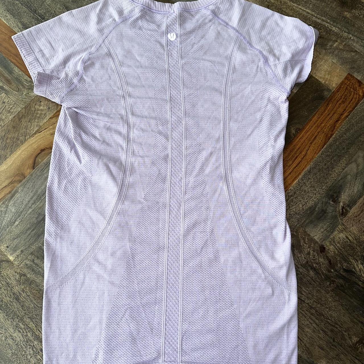 light purple lululemon swiftly tech size 6... - Depop