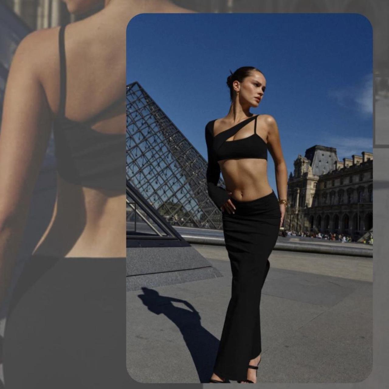 jagger and stone black set top worn once, skirt... - Depop