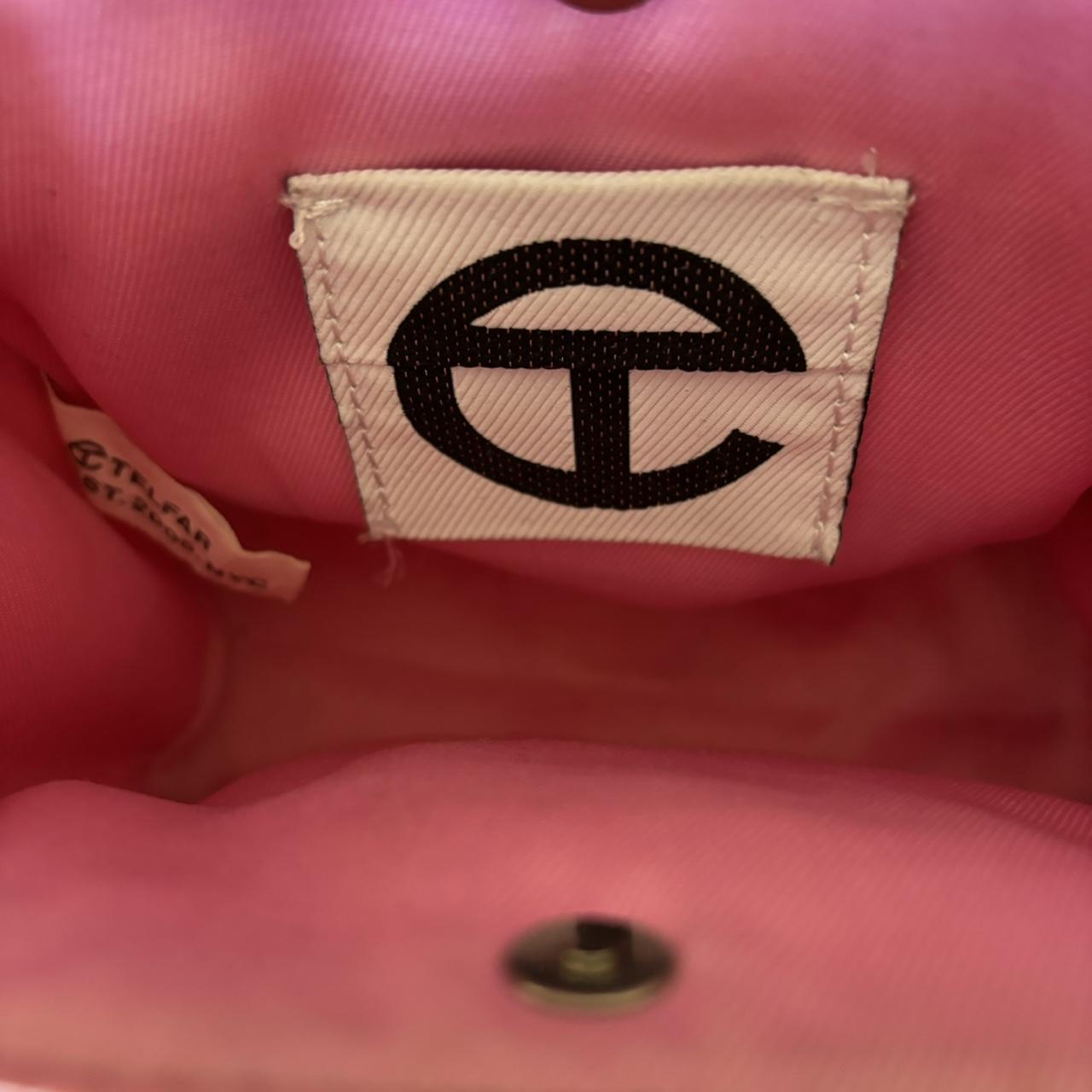 small bubblegum pink telfar crossbody bag... - Depop