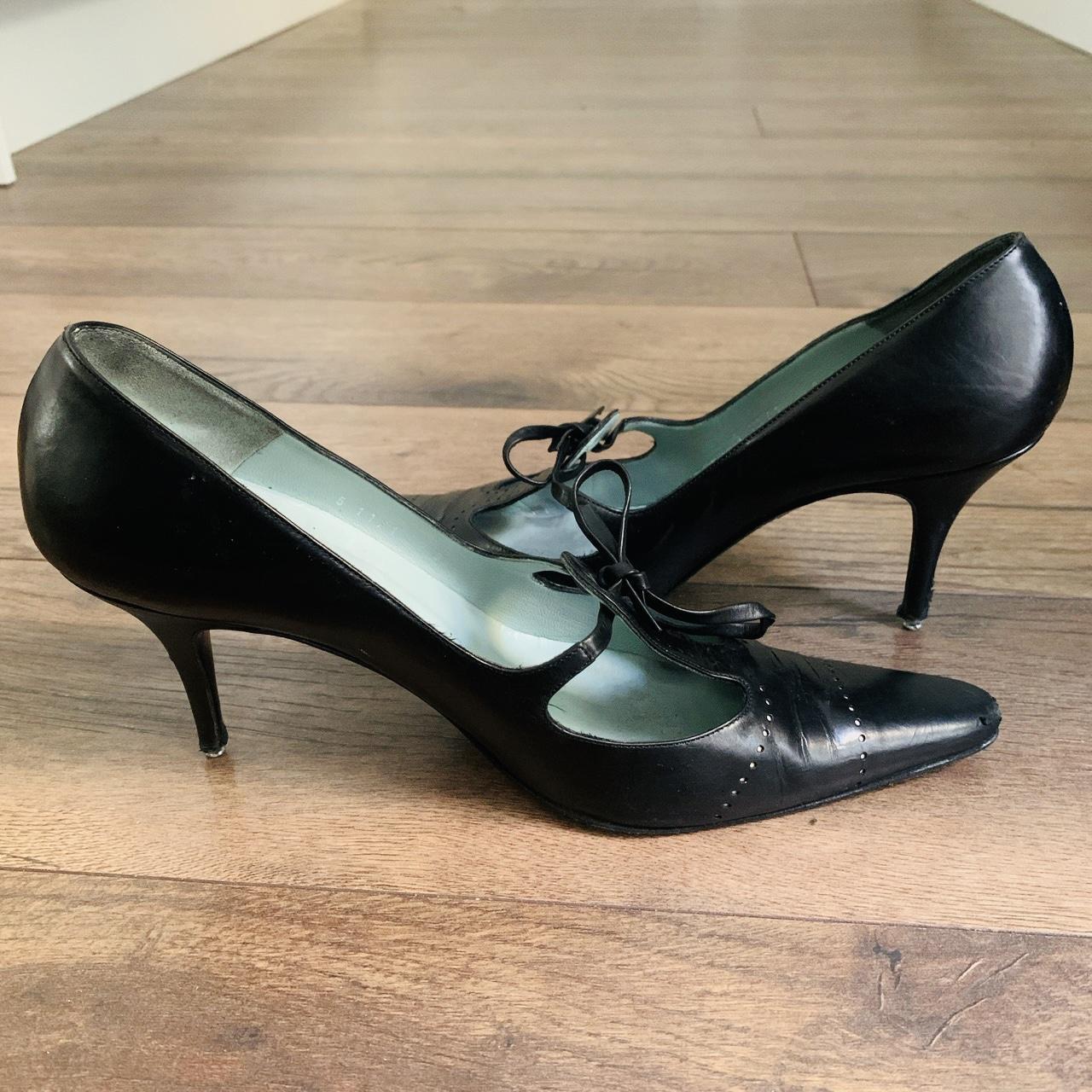 SIGERSON MORRISON Black Norris Leather Pointed... - Depop