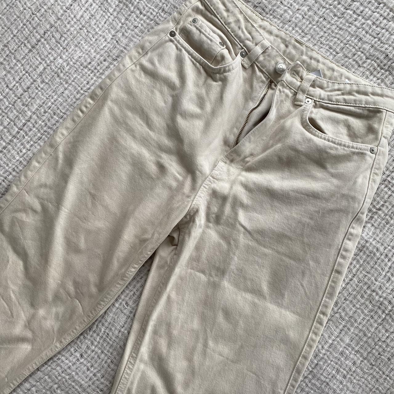 Rowe extra high straight leg jeans by Weekday in... - Depop