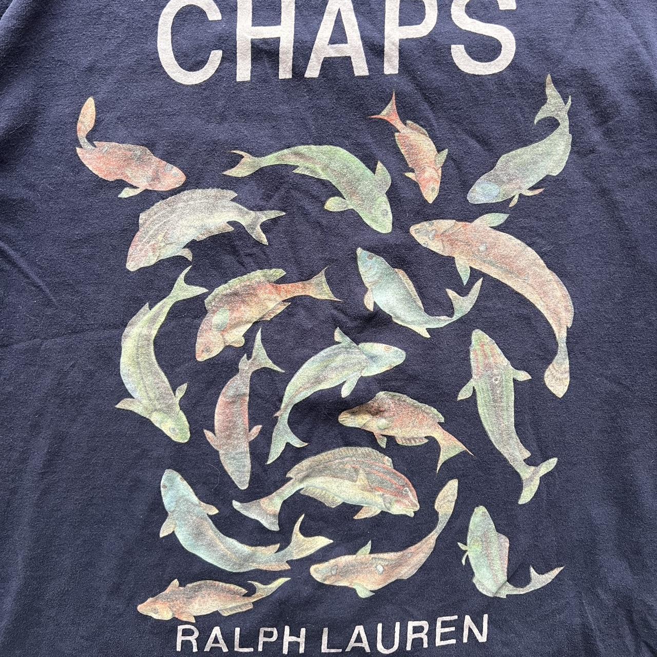 Vintage Chaps Ralph Lauren Fish Animal Tee. Super... - Depop