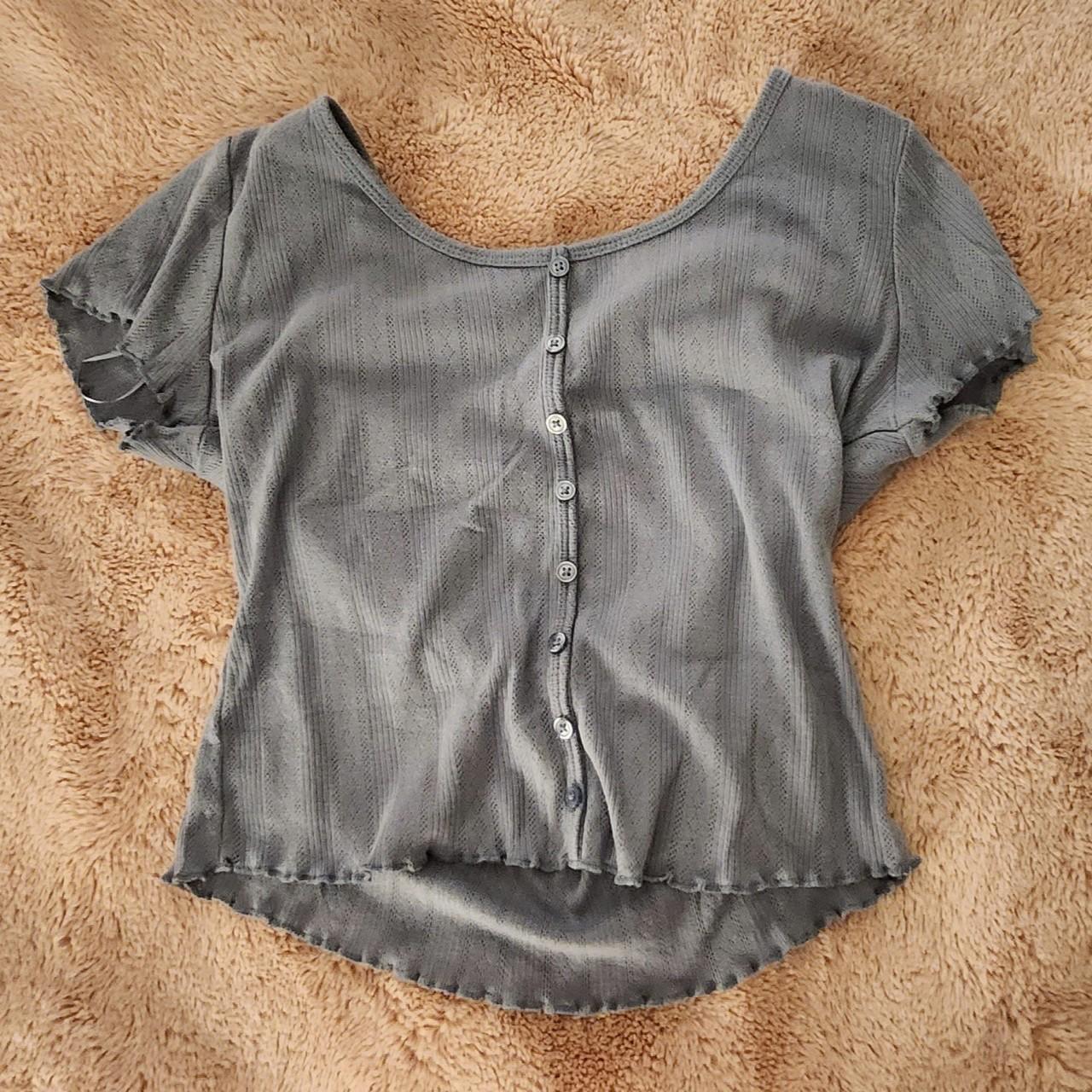 Blue coquette shirt ♡ - Depop