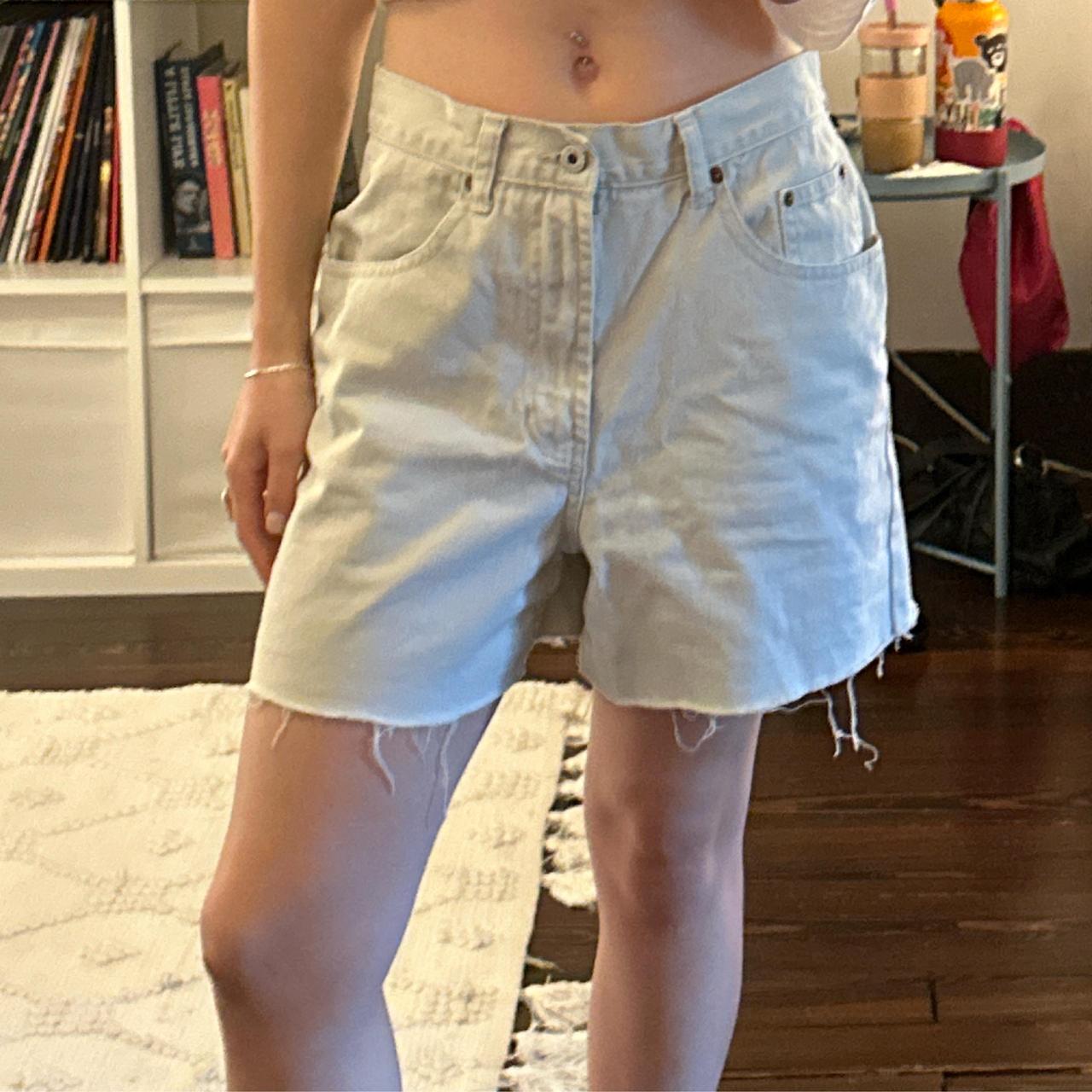 Vintage Gap White Jorts - size 8 but can be worn low... | Depop