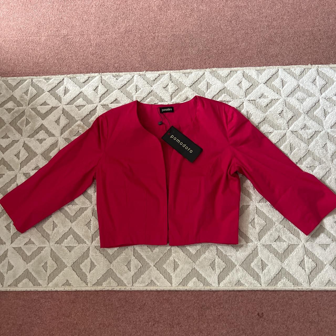 Pomodoro fuschia bright pink bolero • the colour is... - Depop