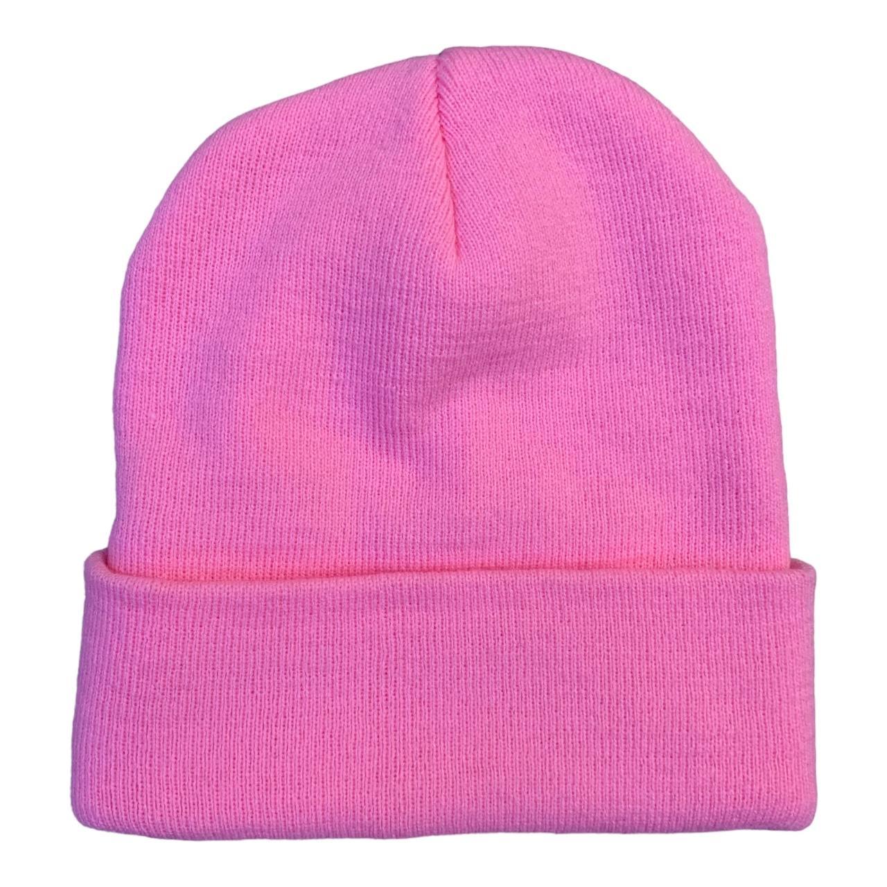 Hot Pink Y2K New York Beanie size: one size... - Depop