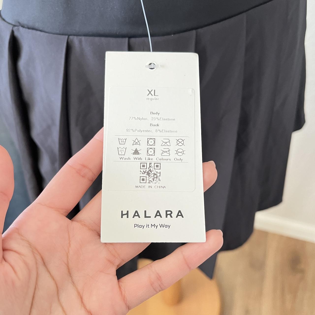 Halara black skort with buckle size XL New with tags... - Depop