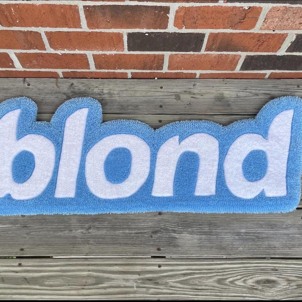 Blue Frank Ocean Blond Rug. 2ft Long. Color can be... - Depop