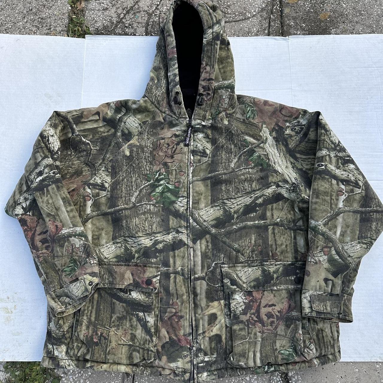 Mossy Oak puffy camo jacket! Soft thick cotton... - Depop