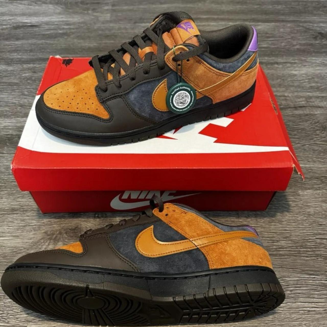 Nike Dunk Low Retro PRM Off Noir/Cider Dark... - Depop