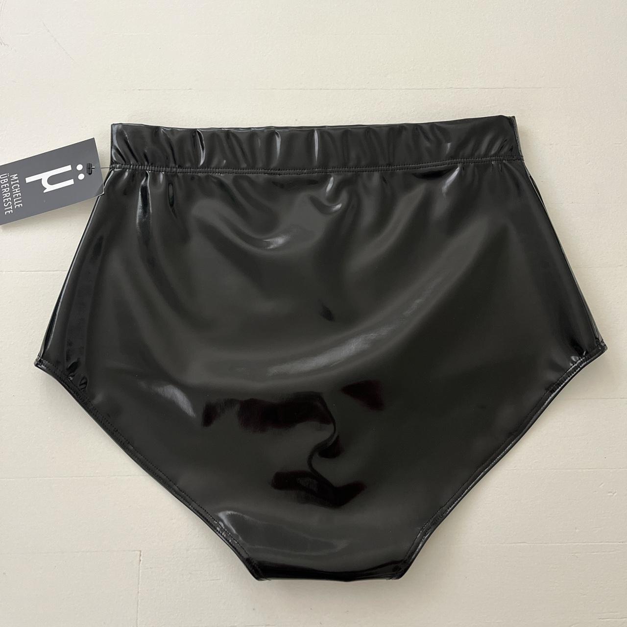 Michelle Uberreste Black PVC Vinyl Shorts New with... - Depop