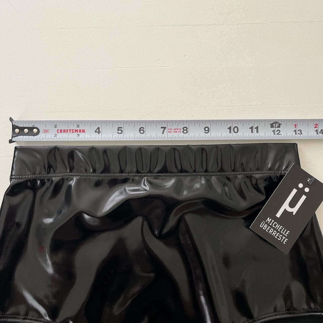 Michelle Uberreste Black PVC Vinyl Shorts New with... - Depop